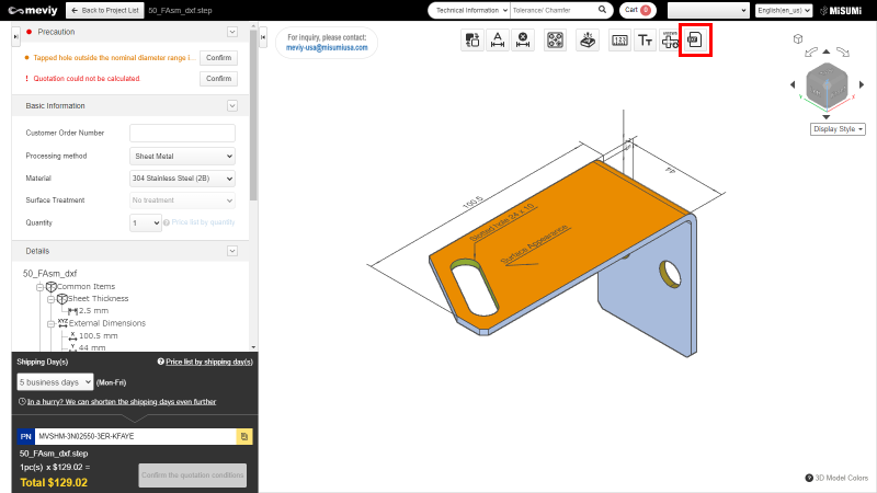 Download 2D DXF File – meviy Instruction Manuals