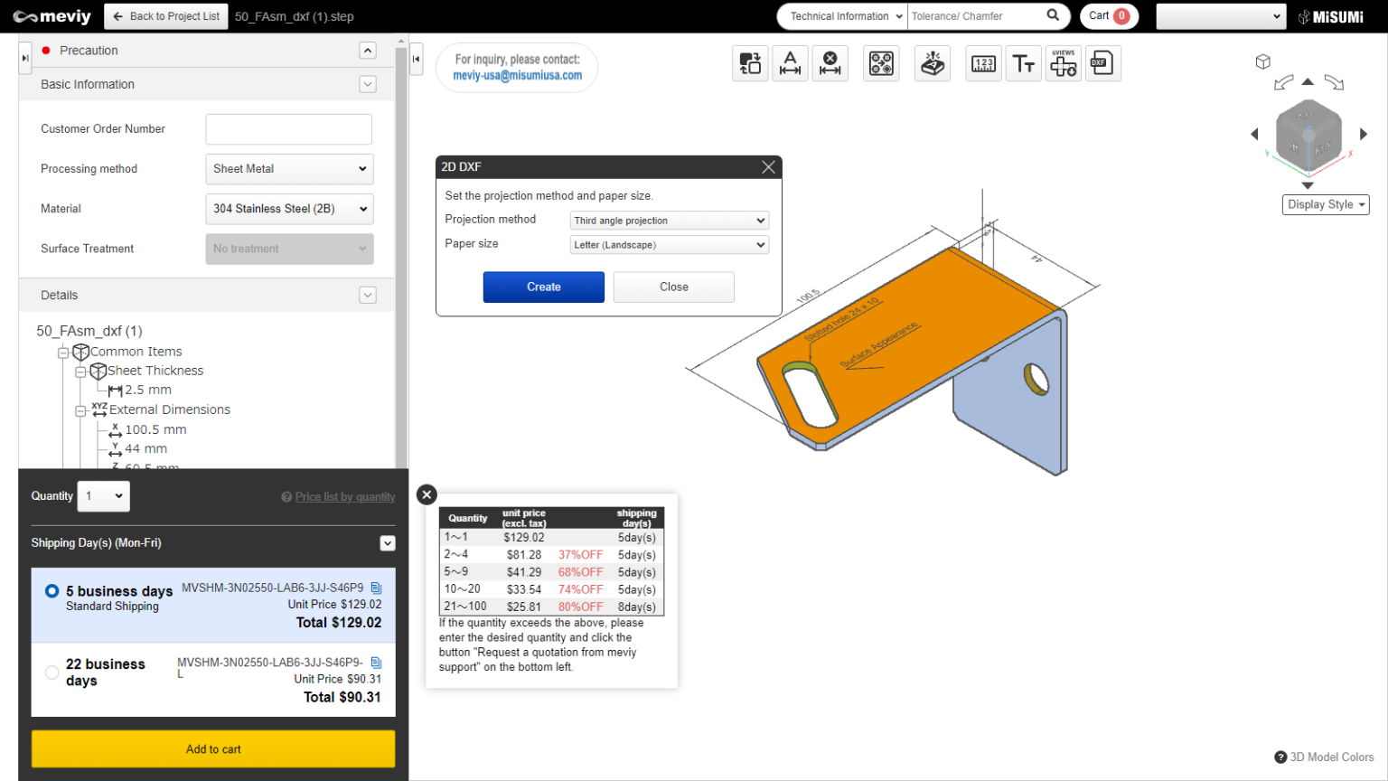 Download 2D DXF File – meviy Instruction Manuals