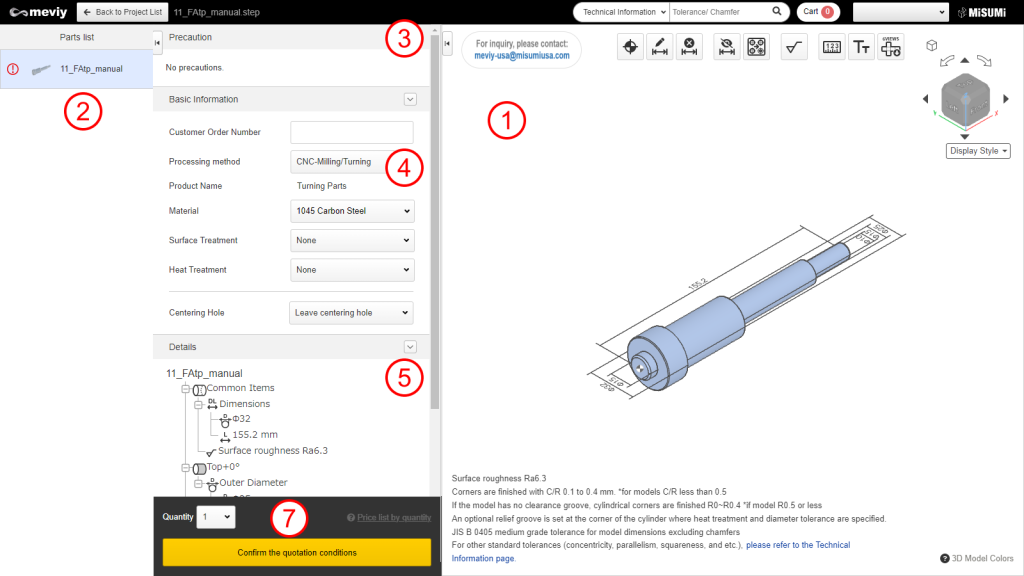 Viewing the 3D Viewer Screen – meviy USA Instruction Manuals
