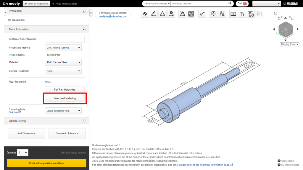 Hardness Selection (Full Part Hardening or Selective Hardening) – meviy ...